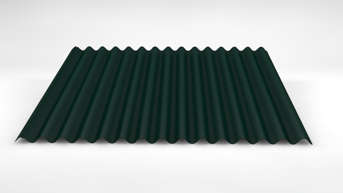 Alu-Wellblech W-1/1064 LR-DACH | 0,70 mm, 37,30